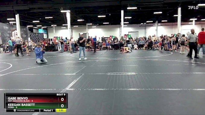 92 lbs Round 3 (8 Team) - Keegan Bassett, POWA vs Gabe Benyo, Mat ...