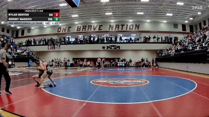 120 lbs 2nd Wrestleback (16 Team) - Rylan Benton, Brantley County HS vs ...
