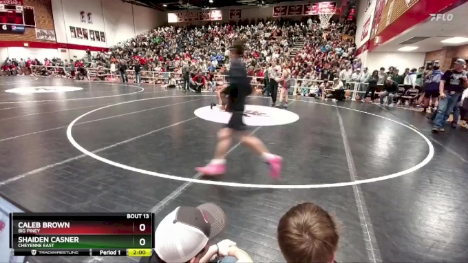 106 lbs Champ. Round 1 - Shaiden Casner, Cheyenne East vs Caleb Brown ...