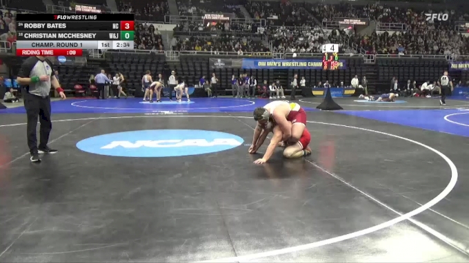 285 lbs Champ. Round 1 - Robby Bates, North Central (IL) vs Christian ...