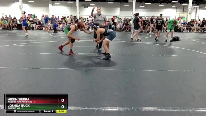 120 lbs Round 2 (4 Team) - Aiden Sierra, Moser`s Mat Monsters vs Joshua ...