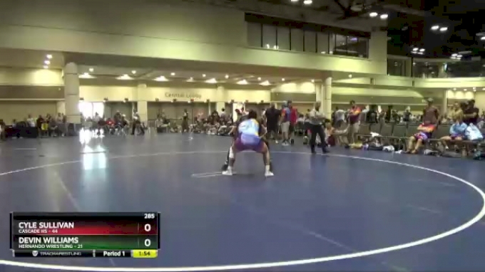 285 lbs Round 5 (10 Team) - Devin Williams, Hernando Wrestling vs Cyle ...