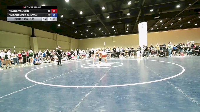 135 lbs Semis - Gage Vaughn, OK vs Mackenzee Bunton, TX