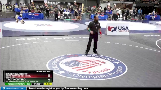113 lbs Champ. Round 1 - Troy Montero, St. John Bosco High School ...