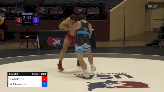 97 lbs Cons. Round 5 - Orry Elor, New York Athletic Club vs Michael ...