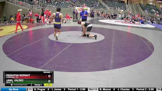 184 lbs Round 1 (4 Team) - Peighton Rofinot, Thurston vs Uriel Valdez, Bend