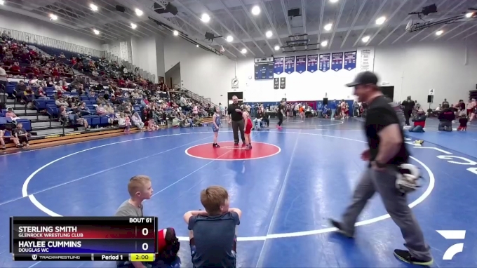 80-90 lbs Round 1 - Sterling Smith, Glenrock Wrestling Club vs Haylee ...