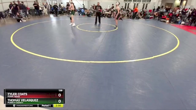 138 lbs Champ. Round 2 - Tyler Coats, Fossil Ridge vs Thomas Velasquez ...