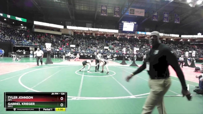 126 lbs Quarterfinal - Gabriel Krieger, GFF2 vs Tyler Johnson, MP1