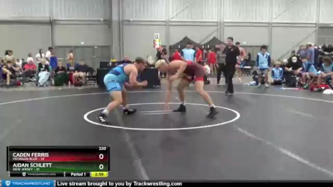 220 lbs Placement Matches (16 Team) - Caden Ferris, Michigan Blue vs ...