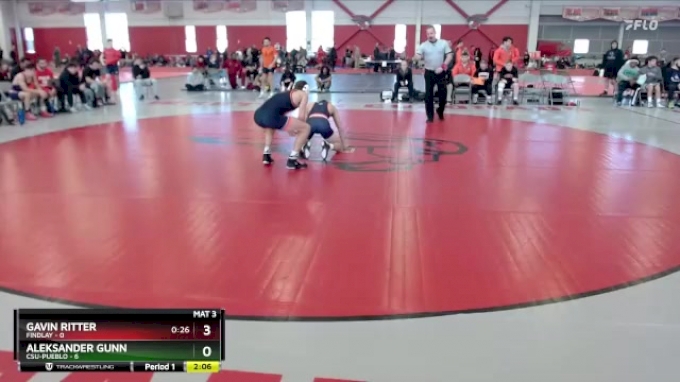 133 lbs Finals (2 Team) - Aleksander Gunn, CSU-Pueblo vs Gavin Ritter ...