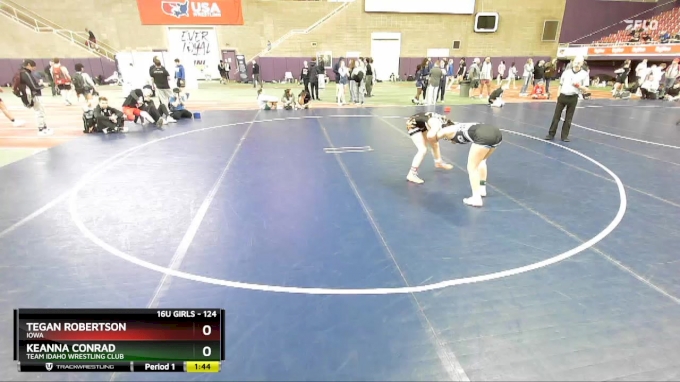 124 lbs Champ. Round 2 - Keanna Conrad, Team Idaho Wrestling Club vs ...