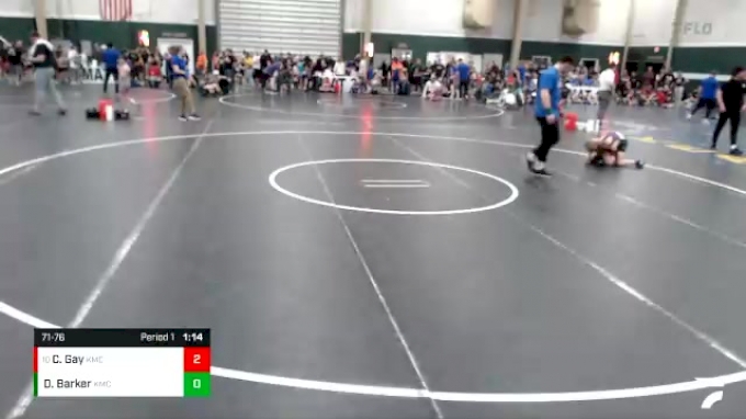 71-76 lbs Cons. Round 1 - Camdyn Gay, GI Grapplers vs Desmond Barker ...