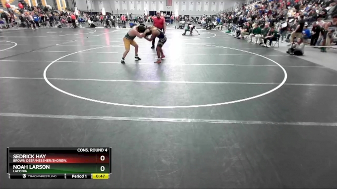 215 lbs Cons. Round 4 - Sedrick Hay, Brown Deer/Messmer/Shorew. vs Noah ...