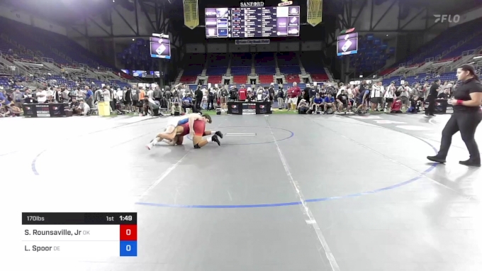 170 lbs Cons 8 #2 - Shawn Rounsaville, Jr, Oklahoma vs Luke Spoor, Delaware