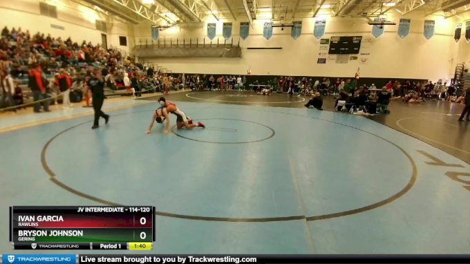 114-120 lbs Round 2 - Ivan Garcia, Rawlins vs Bryson Johnson, Gering