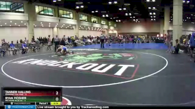 113 lbs Round 3 (8 Team) - Ryan Mosher, Michigan Blue AS vs Tanner ...