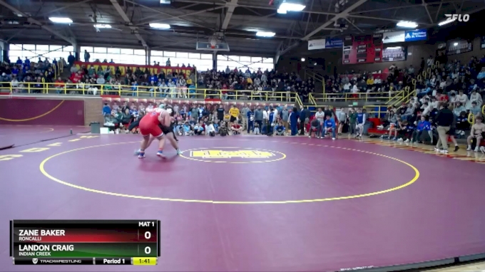285 Lbs Champ Round 1 Zane Baker Roncalli Vs Landon Craig Indian Creek
