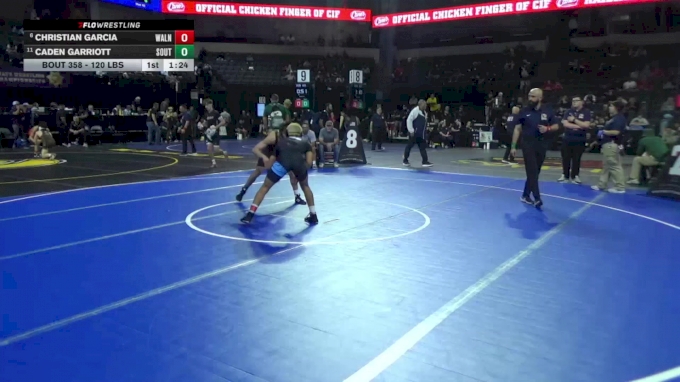 120 lbs Round Of 16 - Christian Garcia, Walnut (SS) vs Caden Garriott ...