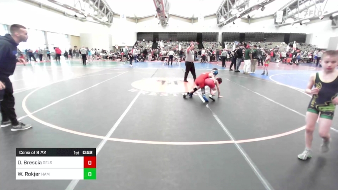 70-B lbs Consi Of 8 #2 - Dominic Brescia, Delsea vs Wesley Rokjer ...