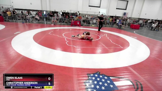132 lbs Cons. Round 2 - Owen Klaas, FWA vs Christopher Anderson, Team ...