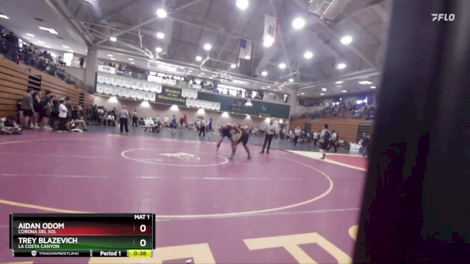 215 lbs Cons. Round 7 - Trey Blazevich, La Costa Canyon vs Aidan Odom ...