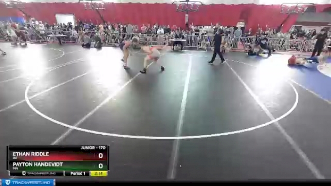 170 lbs Quarterfinal - Ethan Riddle, WI vs Payton Handevidt, MN