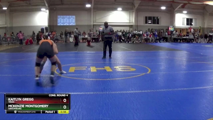 125 lbs Cons. Round 4 - Kaitlyn Gregg, TRIAD vs McKenzie Montgomery ...