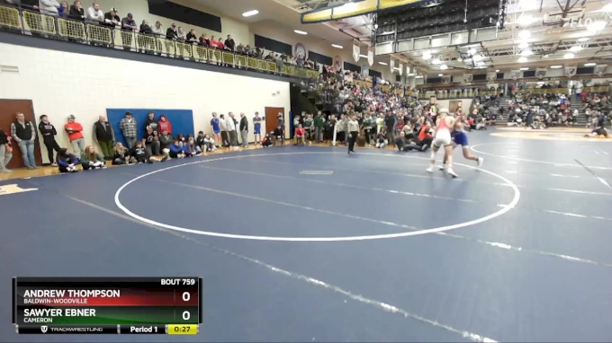 175 lbs Cons. Semi - Andrew Thompson, Baldwin-Woodville vs Sawyer Ebner ...
