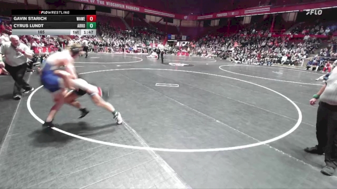 165 lbs D1 - Quarter-finals (fri 5:30 P.m.) - Gavin Starich, Waukesha ...