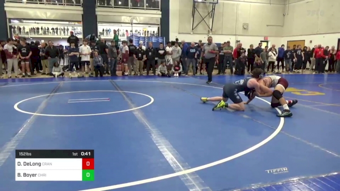 152 lbs Consy 2 - Danny DeLong, Cranberry vs Brendan Boyer, Christian ...