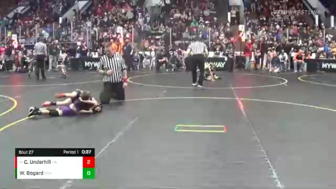 49 lbs Champ. Round 2 - Colin Underhill, TK WC vs Weslee Bogard ...