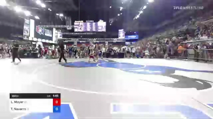 88 lbs Round Of 32 - Logan Moyer, Minnesota vs Teagan Navarro, Idaho