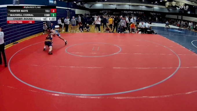 174 lbs Champ. Round 1 - Maxwell Corral, Merchant Marine vs Hunter Mays ...