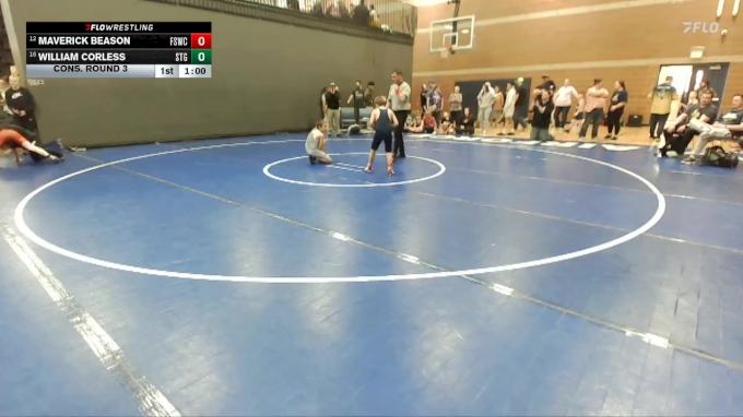 85 lbs Cons. Round 3 - William Corless, Small Town Grims vs Maverick ...