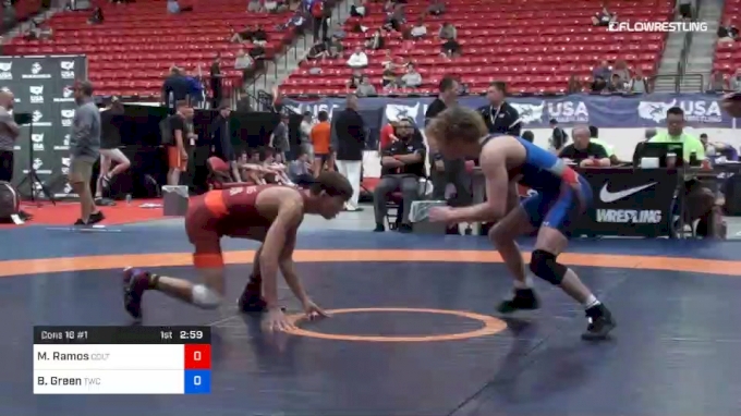 57 Kg Cons 16 1 Matthew Ramos Colt Wrestling Vs Broderick Green Tiger Wrestling Club