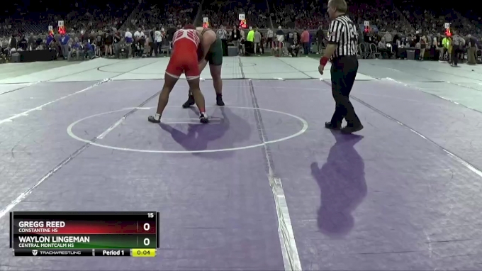D3-285 lbs Cons. Round 2 - Waylon Lingeman, Central Montcalm HS vs ...