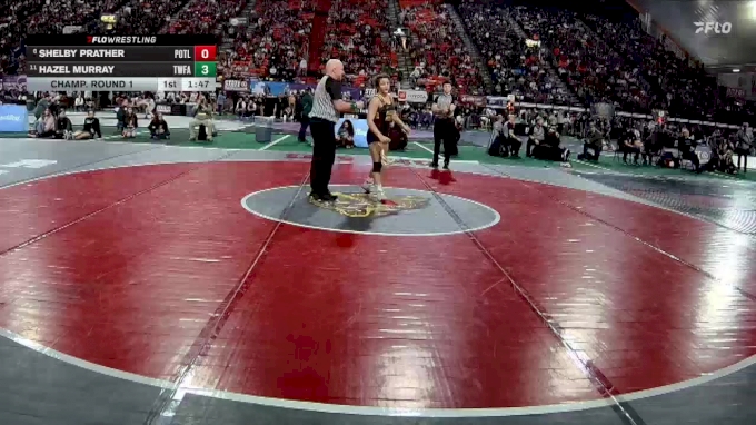G 132 lbs Champ. Round 1 - Hazel Murray, Twin Falls vs Shelby Prather ...