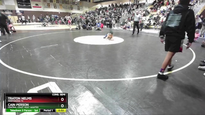 82 lbs Cons. Semi - Cain Person, Central Coast Most Wanted vs Traton ...