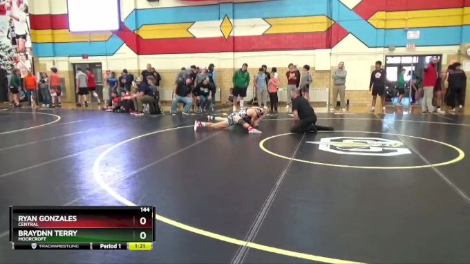 144 lbs Semifinal - Ryan Gonzales, Central vs Braydnn Terry, Moorcroft