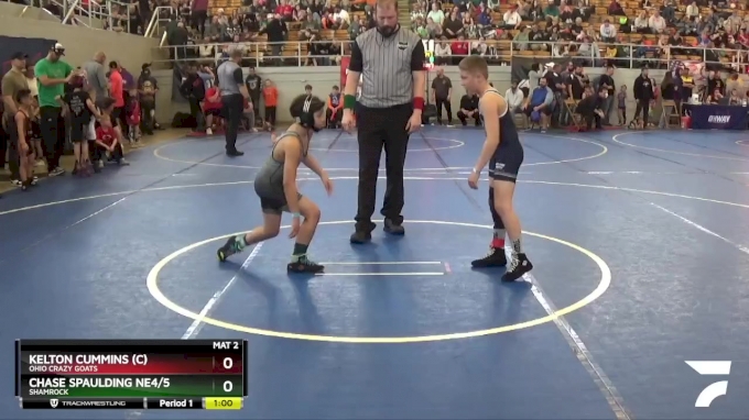 86 lbs Cons. Round 3 - KELTON CUMMINS (C), Ohio Crazy Goats vs Chase ...