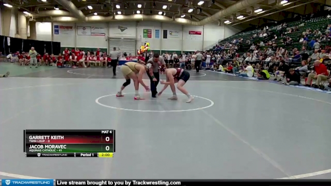 152 lbs Finals (8 Team) - Jacob Moravec, Aquinas Catholic vs Garrett ...