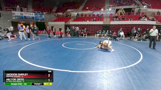 106 lbs 5th And 7th - Hector Ortiz, El Paso Eastwood vs Jackson Shipley ...