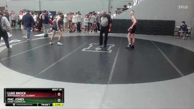 132 lbs Champ. Round 1 - Luke Brock, Montgomery Bell Academy vs Mac ...
