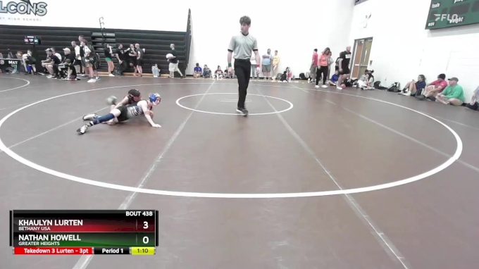 75 lbs Round 4 - Nathan Howell, Greater Heights vs Khaulyn Lurten ...