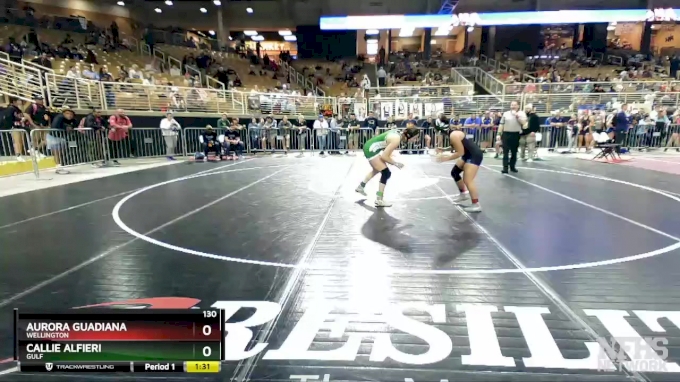 130 lbs Cons. Semi - Aurora Guadiana, Wellington vs Callie Alfieri, Gulf