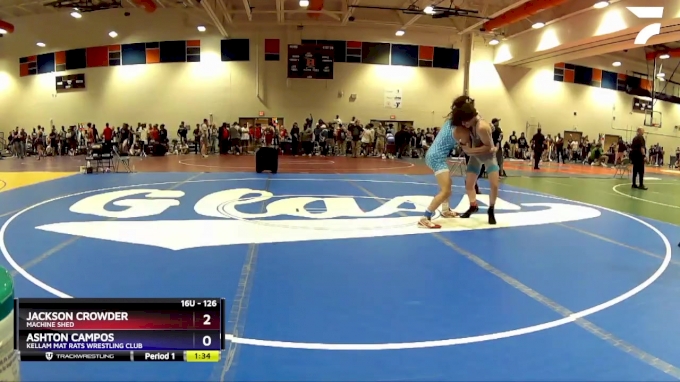 126 lbs Semifinal - Jackson Crowder, Machine Shed vs Ashton Campos ...