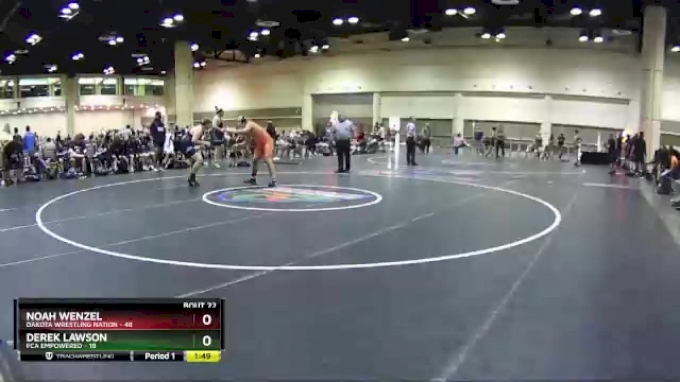 195 lbs Round 5 (10 Team) - Derek Lawson, FCA Empowered vs Noah Wenzel ...