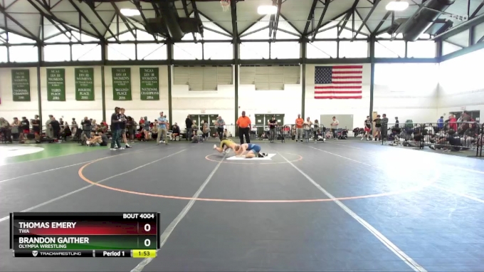 100-111 lbs Champ. Round 1 - Thomas Emery, TWA vs Brandon Gaither ...