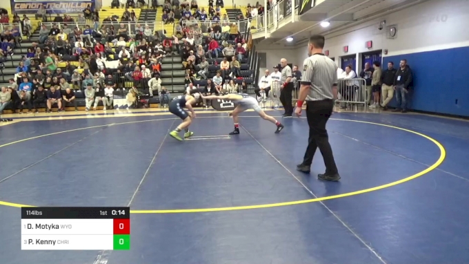 114 lbs 3rd Place - Davis Motyka, Wyoming Seminary vs Paul Kenny ...